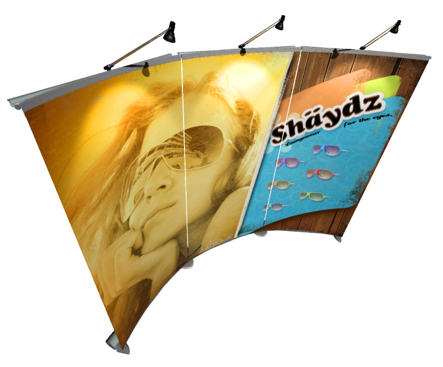 Exalt® Banner Stand | Curved Design | Quick Setup | Skyline