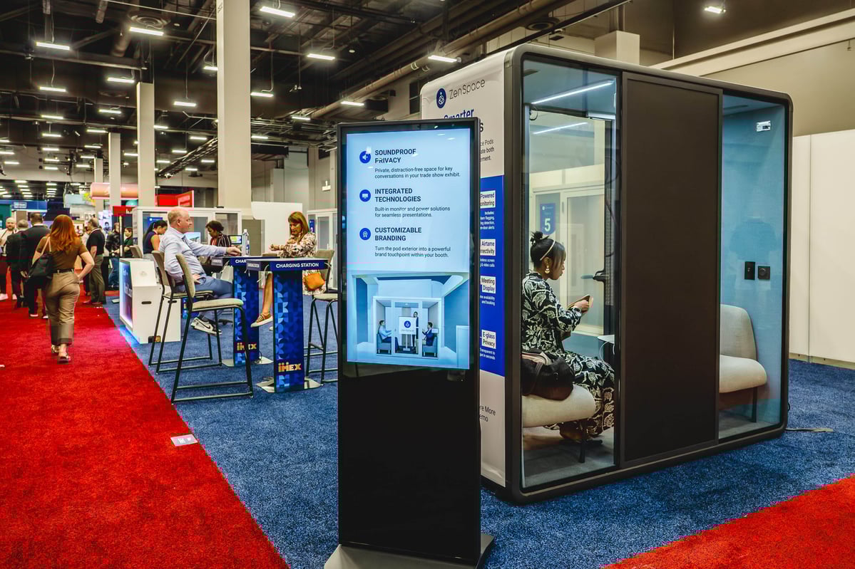 Private Meeting Pods | Enhance Trade Show Productivity | Skyline