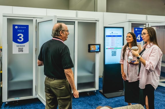 Private Meeting Pods | Enhance Trade Show Productivity | Skyline